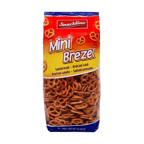 Mini Brezel Pretzel Salgado Snackline 300g | Shopee Brasil