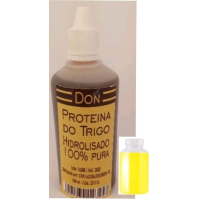 Proteína do trigo puro 100 ml uso cosmético. | Shopee Brasil