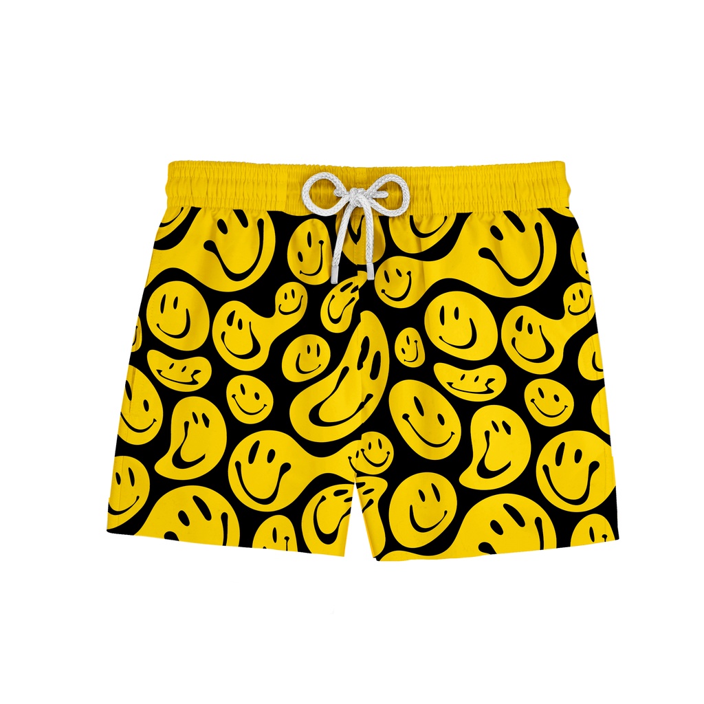 Short Praia Masculino Smile Emojis REF 278 | Shopee Brasil
