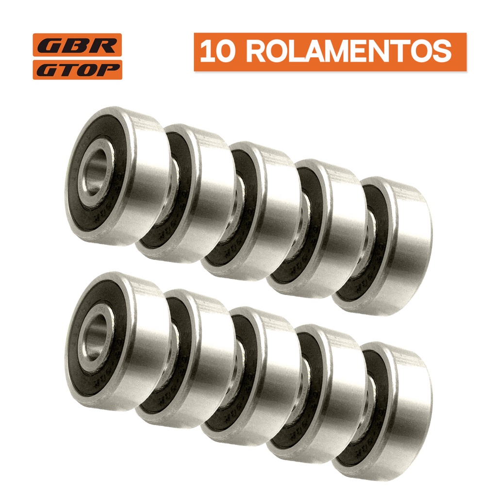 Rolamento 623 Zz Kit Com 10 Peças 3x10x4 - Escorrega o Preço