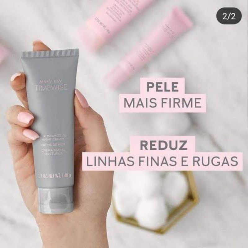 Creme Noturno Mary Kay TimeWise 3D® Pele Mista a Oleosa | Shopee Brasil