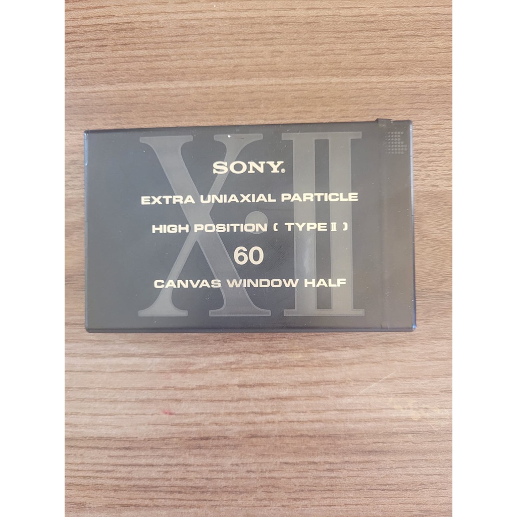Fita cassete virgem lacrada Sony XII Cromo | Shopee Brasil