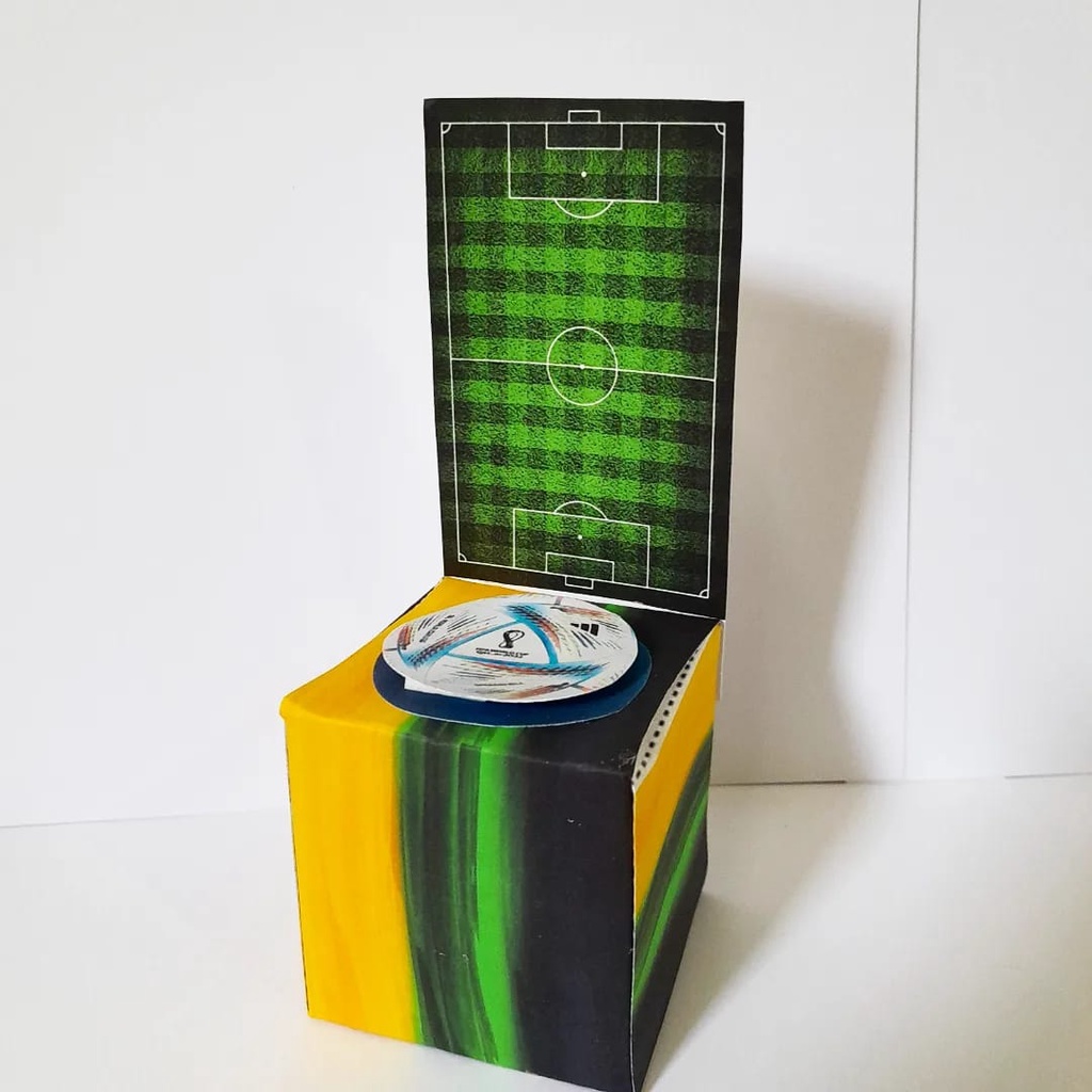 10 caixas cubo - Brasil (Copa do mundo) (lembrancinhas aniversário ...