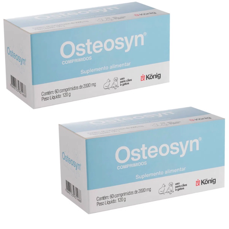 Osteosyn Konig 2000mg Cx 60 Comprimidos - Kit 2 Caixas | Shopee Brasil