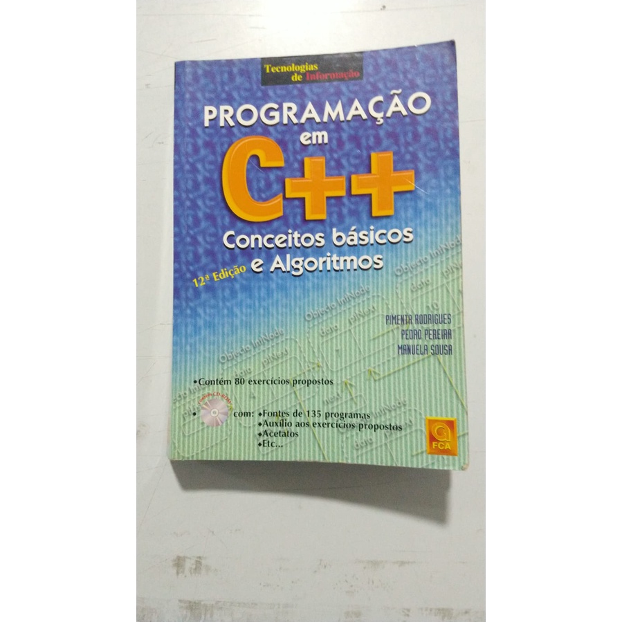 LIVRO PROGRAMAÇÃO ++ CONCEITOS BÁSICOS E ALGORITMOS | Shopee Brasil