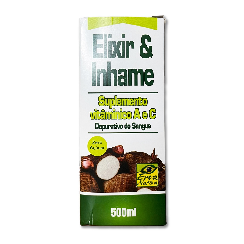 Elixir de Inhame 500ml Com Vitamina A E C - Erva Nativa | Shopee Brasil