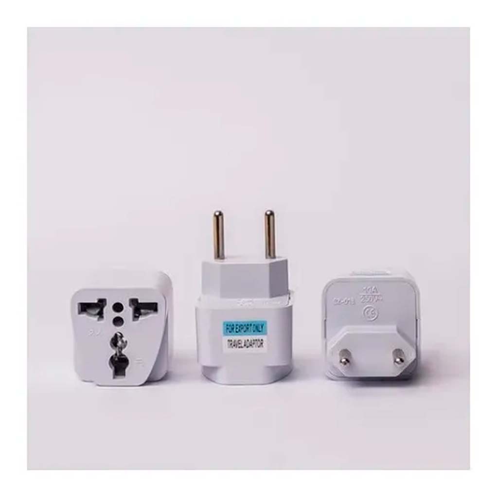 Adaptador Tomada Universal Padrão Europeu Para Brasil encaixe qualquer ...
