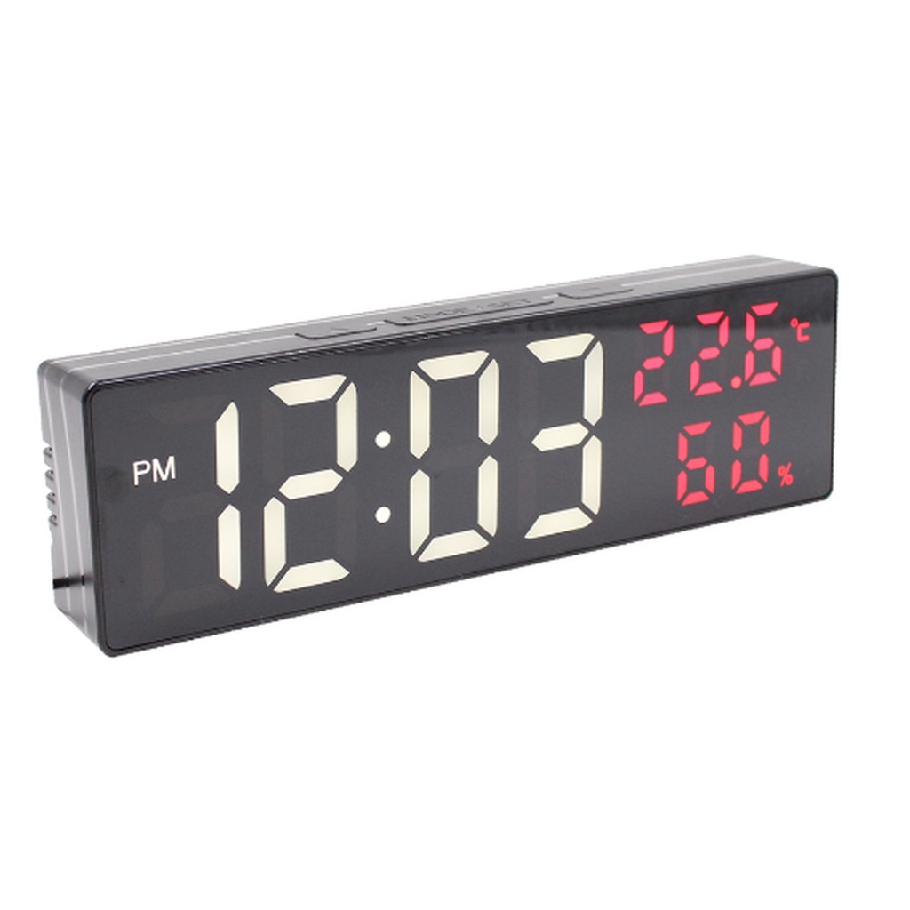 Relógio De Mesa E Parede Digital Led Alarme Temperatura | Shopee Brasil