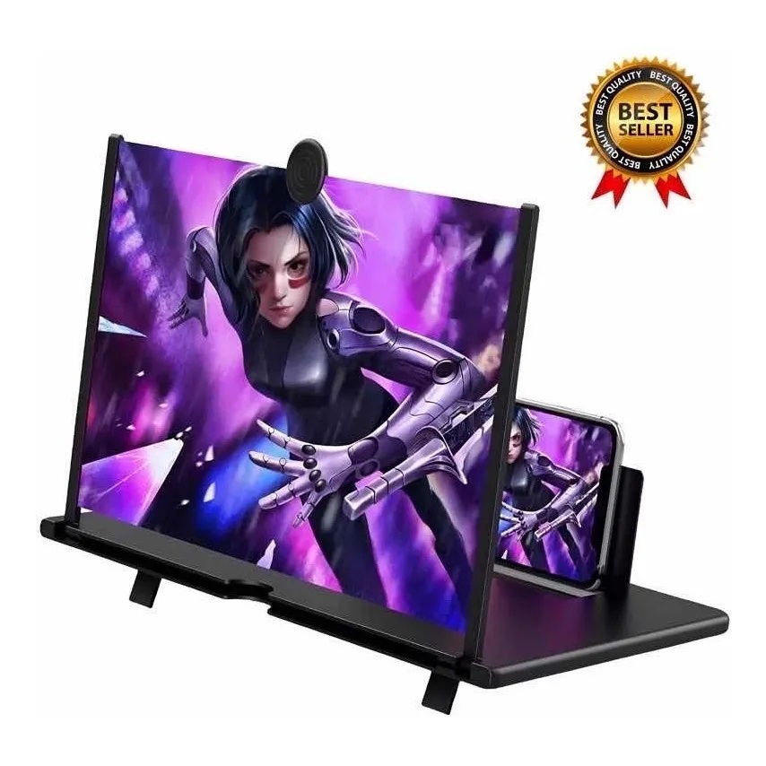 Amplificador Imagem Tela Celular Lupa 3d 12 Polegadas | Shopee Brasil