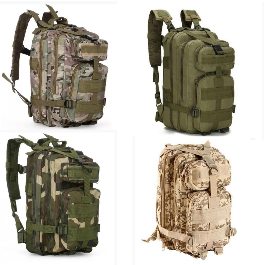 Mochila Tatica Militar 30 Litros Camuflada do Exercito Cores Variadas ...