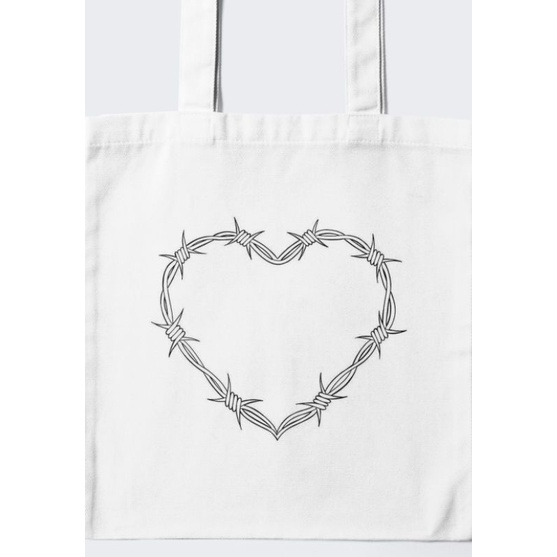 Ecobag Heart aesthetic | Shopee Brasil
