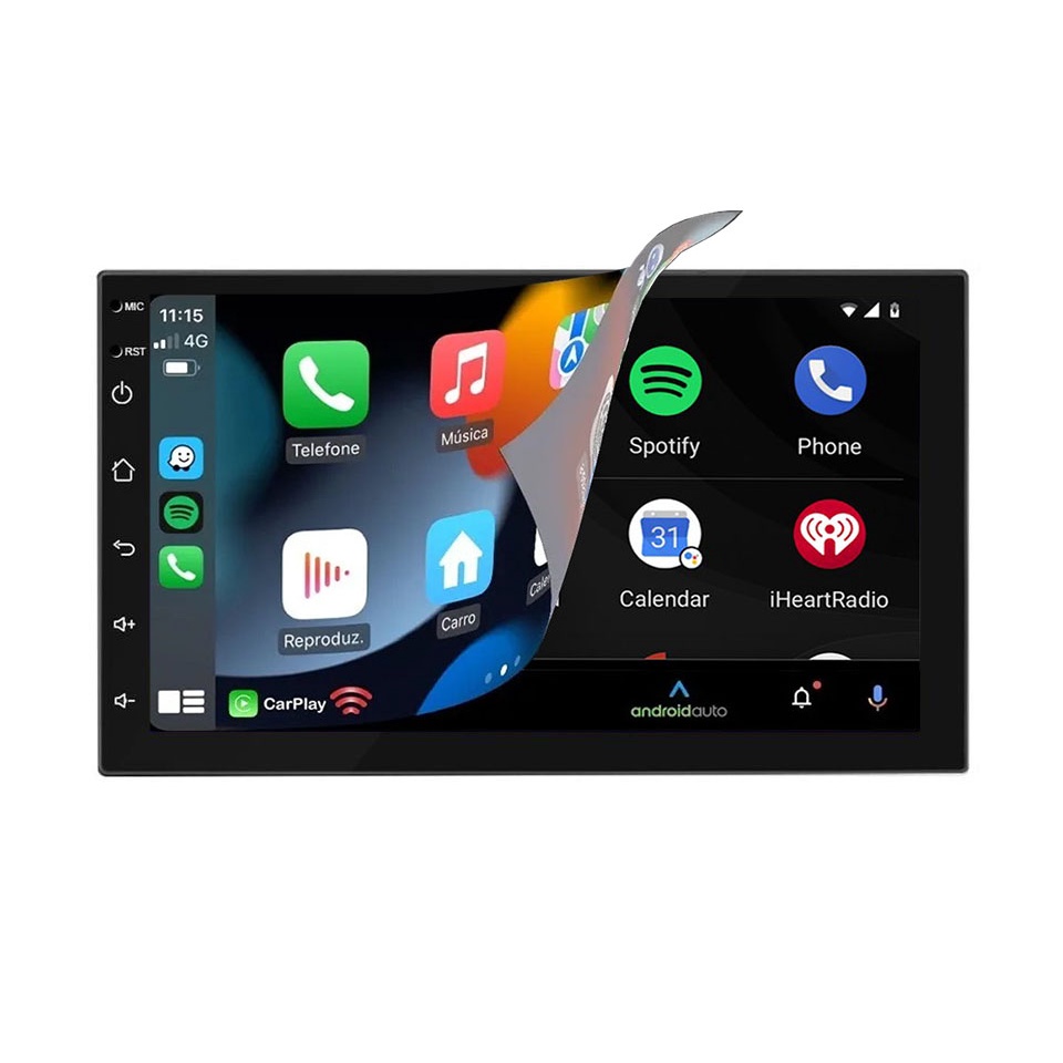 Central Multimídia Adak 2+32gb Android 12 Tela 7 Polegadas IPS Bluetooth Gps Satélite Wifi ...