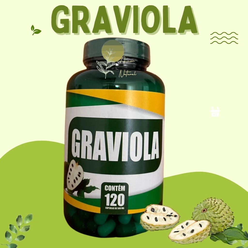 Graviola 120 capsulas Produto 100% Natural - pronta entrega! original ...