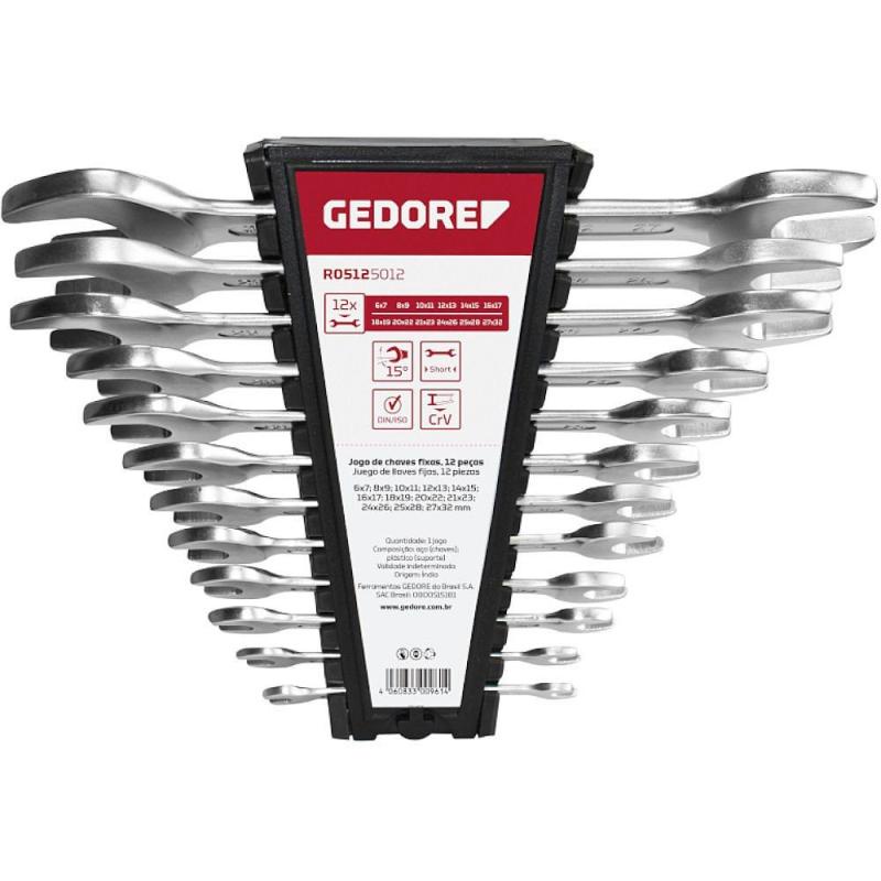Jogo Kit Chave Fixa 6 À 32 Mm 12 Peças R05125012 Gedore Red | Shopee Brasil