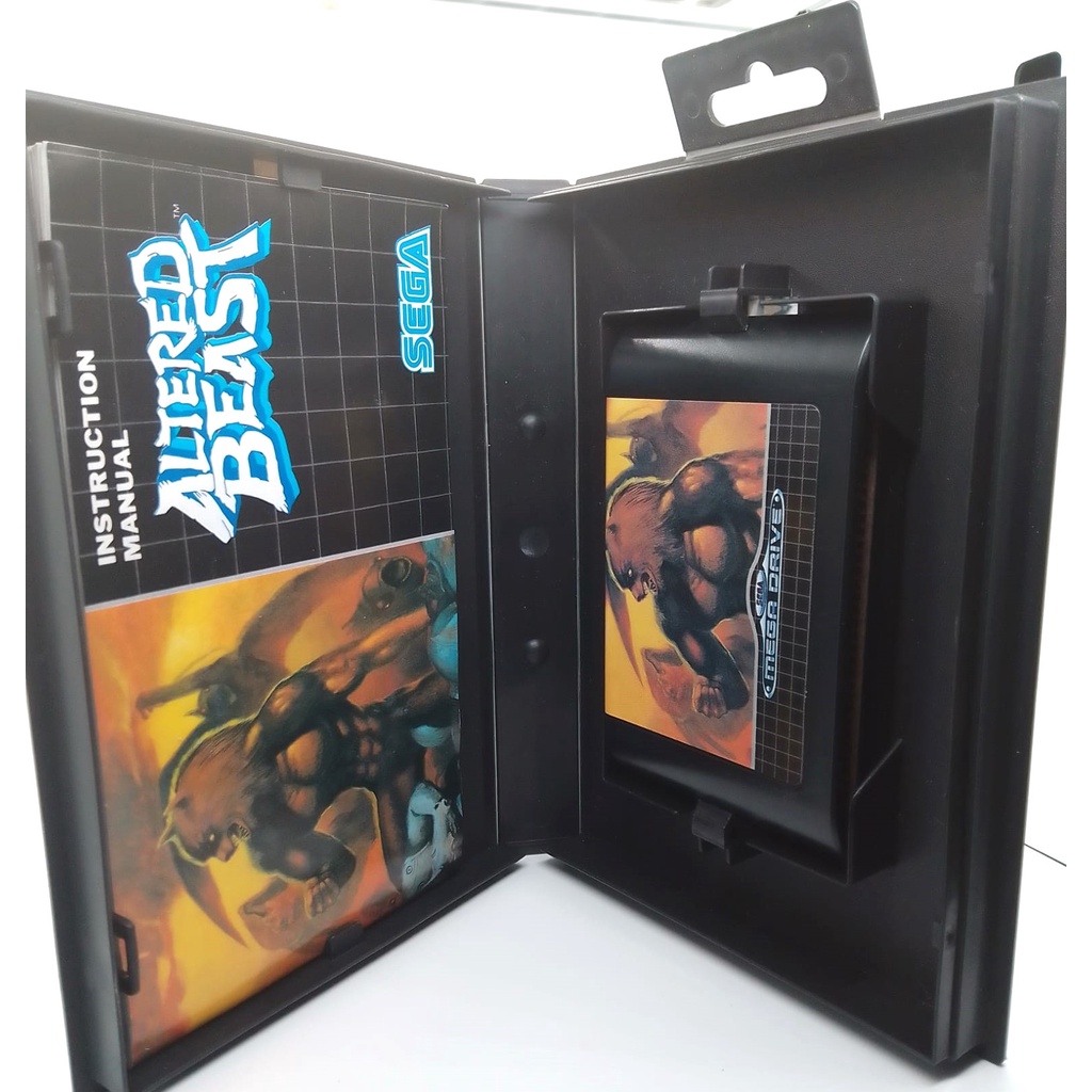 Cartucho Jogo Altrered Beast com caixa e livreto completo Sega Mega ...
