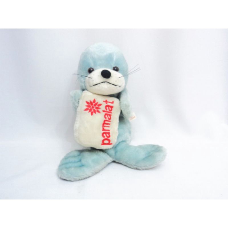 Pelúcia Brinquedo Original Parmalat Foca Azul Completa Antigo Coleção ...