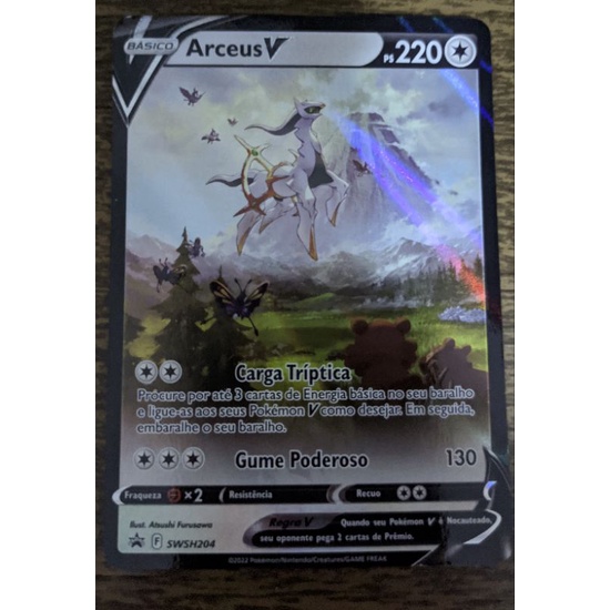 Carta Arceus-V (SWSH204) - Pokémon TCG | Shopee Brasil