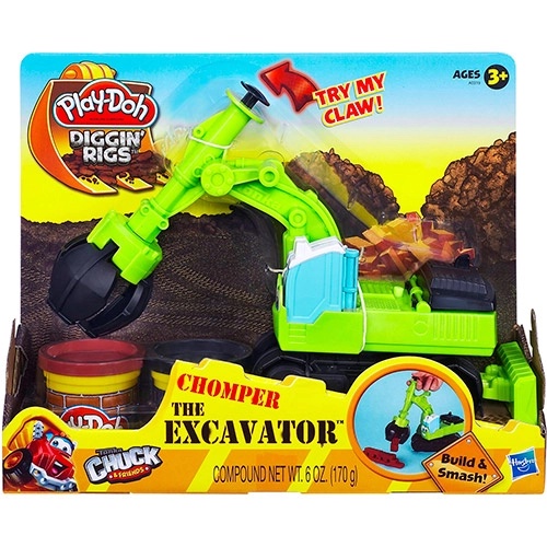 Brinquedo Play-Doh Chuck Escavadeira – Hasbro | Shopee Brasil