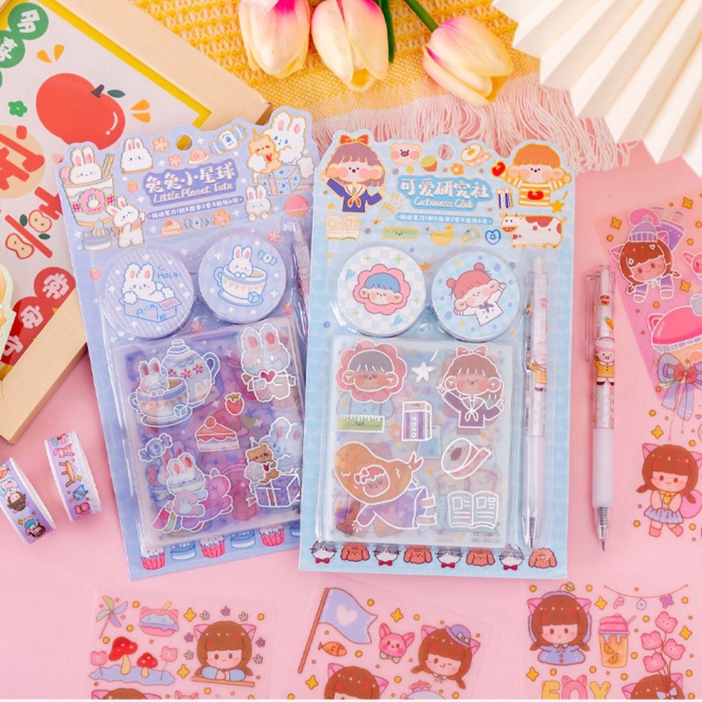 Kit Scrapbook Kawaii Club | Shopee Brasil