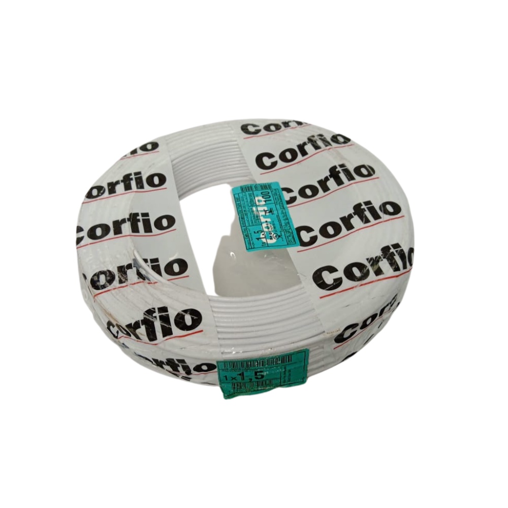 Fio Flexível 1,5mm 750v Rolo 100m Branco Corfio Cabo Flex | Shopee Brasil