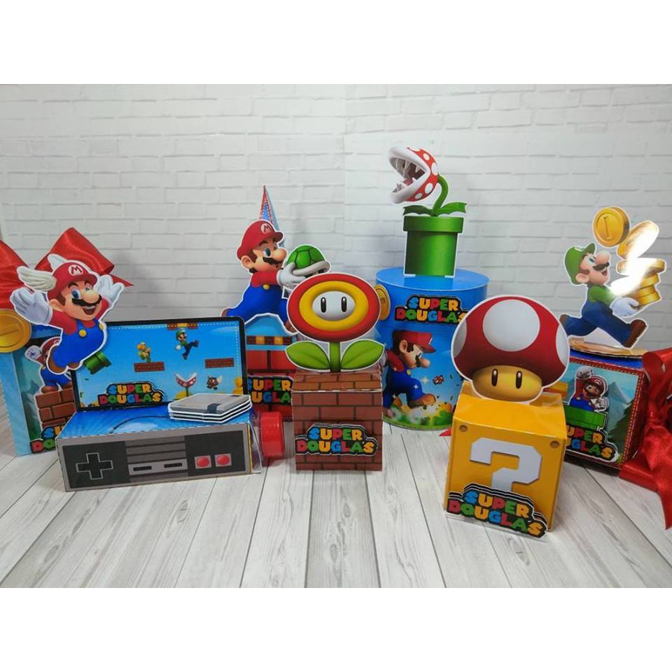 Caixinhas Super Mário, kit festa Mario, caixa milk Super Mario 3d ...