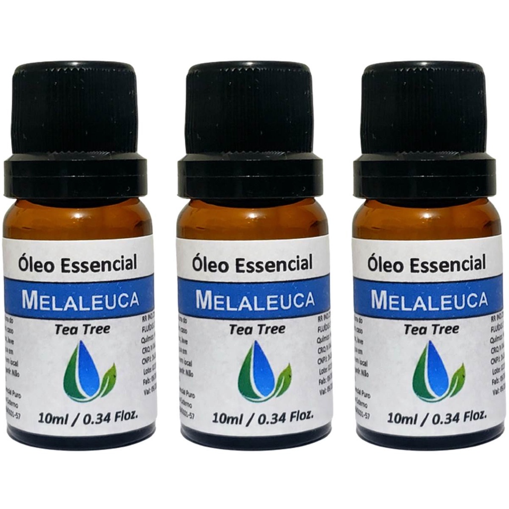 Kit 3x Óleo de Melaleuca (Tea Tree) Essencial - 100% Puro | Shopee Brasil