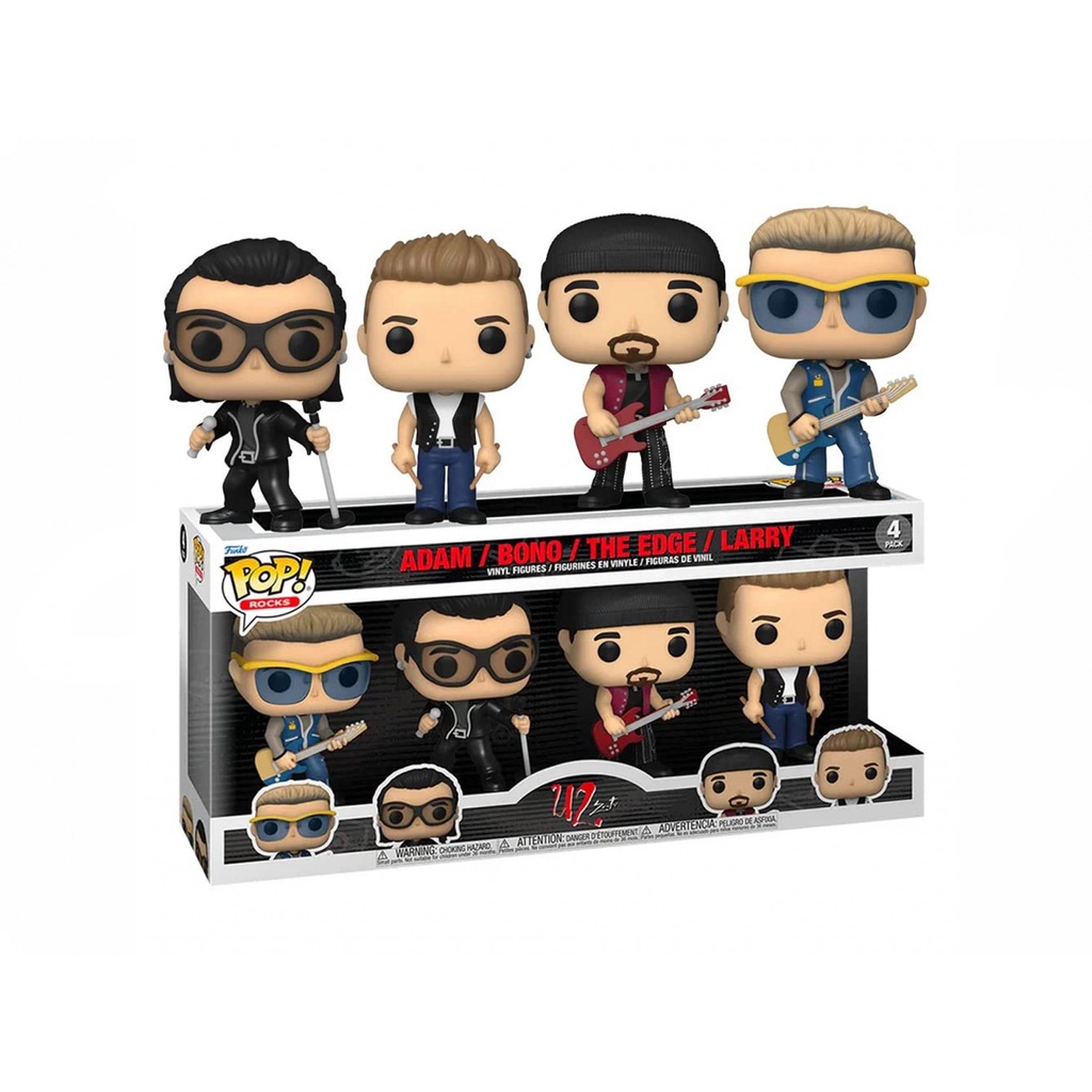 FUNKO POP ROCKS - U2 ZOO TV 4PACK 64688 NOVO ORIGINAL | Shopee Brasil