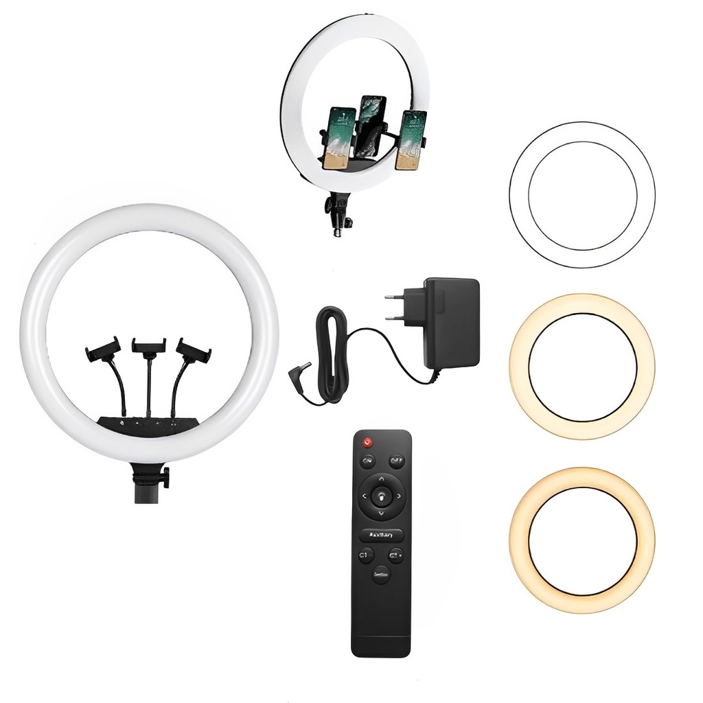 Ring light 18 polegadas 46 cm com controle - sem tripé | Shopee Brasil