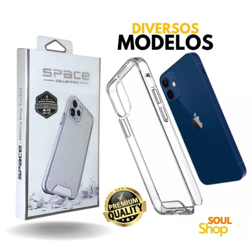 Capa Acrílico Capinha transparente Case Space original Para iPhone 11/ 11 pro/ 11 pro Max ...