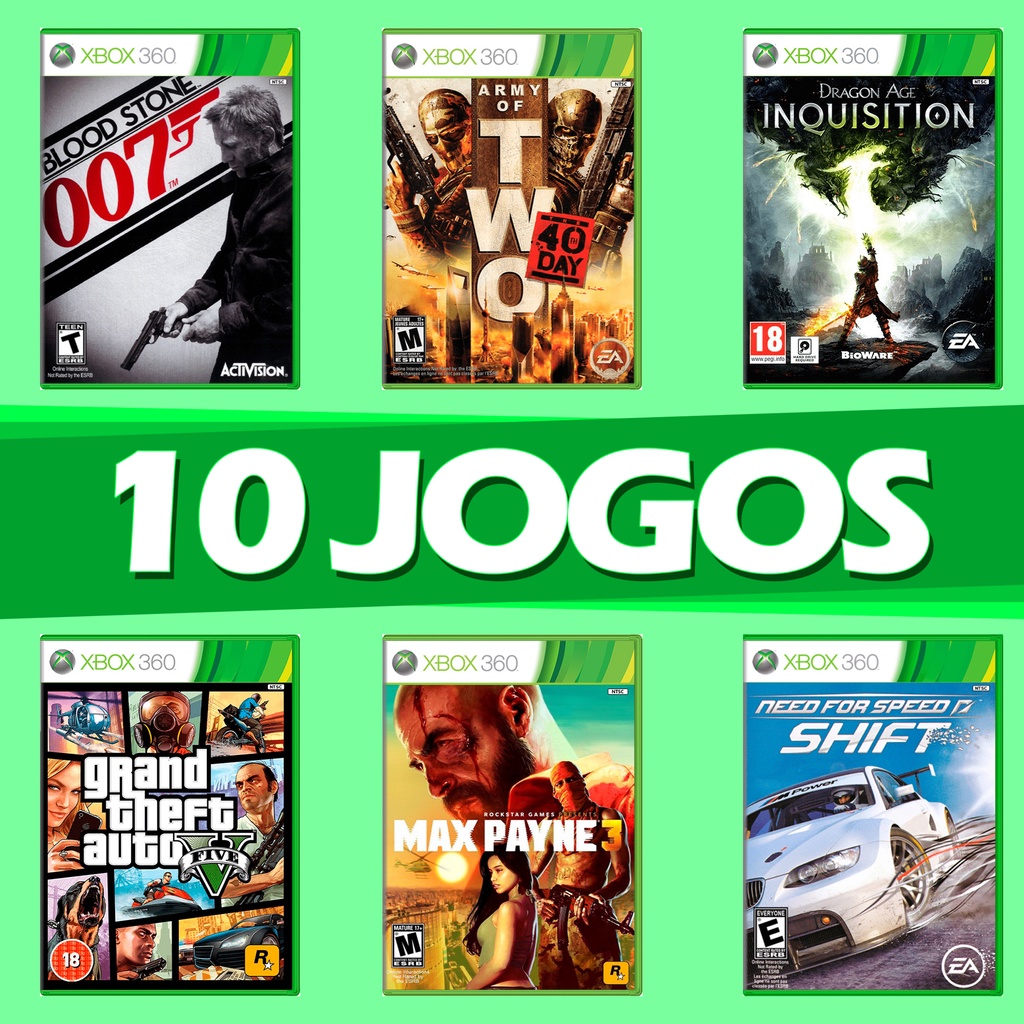 Pacote 10 Jogos A Sua Escolha (PS2 / XBOX / WII / PS1 / SATURN / DREAMCAST) | Shopee Brasil