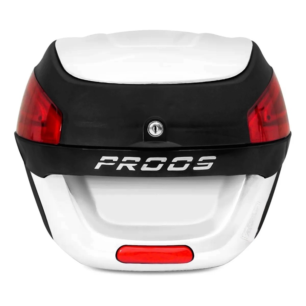 Bau Bauleto Moto De 29 Litros Proos Preto Branco | Shopee Brasil