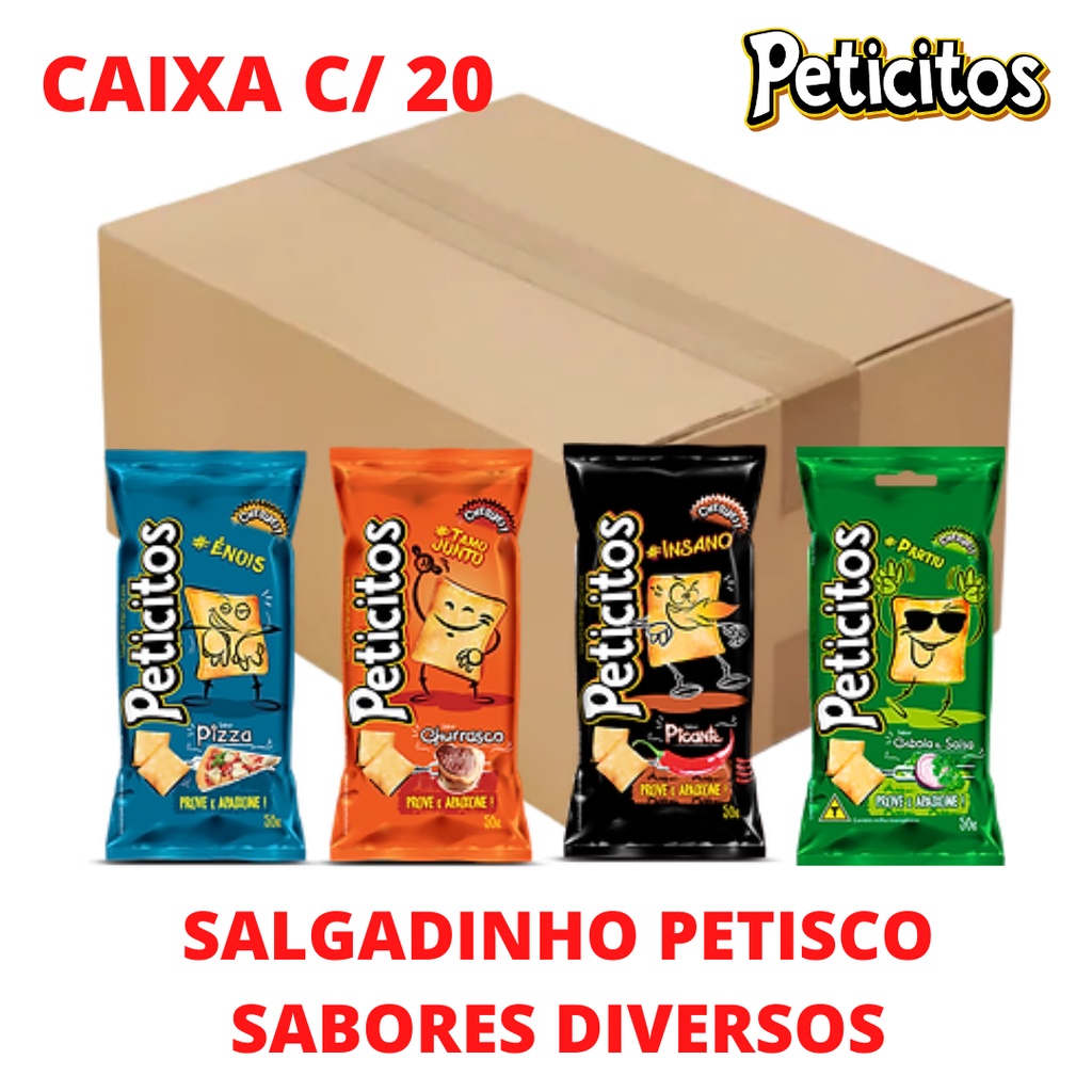 Salgadinho Petisco Snack Tipo (Torcida) Sabores Diversos Tipo Torcida ...