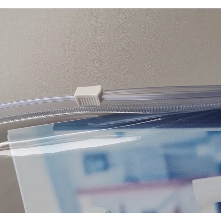 Pasta Zip Zap transparente 36 X 24 | Shopee Brasil