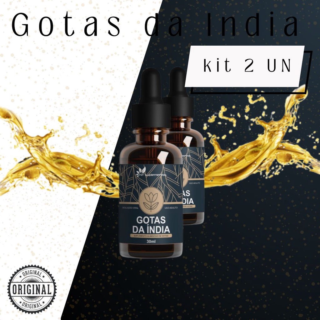 GOTA DA INDIA SUPER NATURAL 2 FRASCOS | Shopee Brasil
