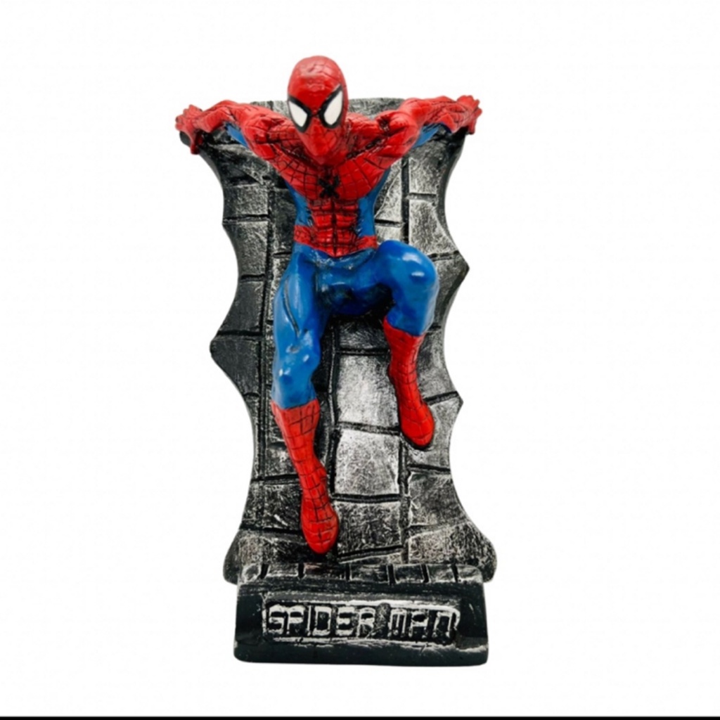 Boneco e Suporte Controle Homem Aranha Cenário Parede Action Figures ...