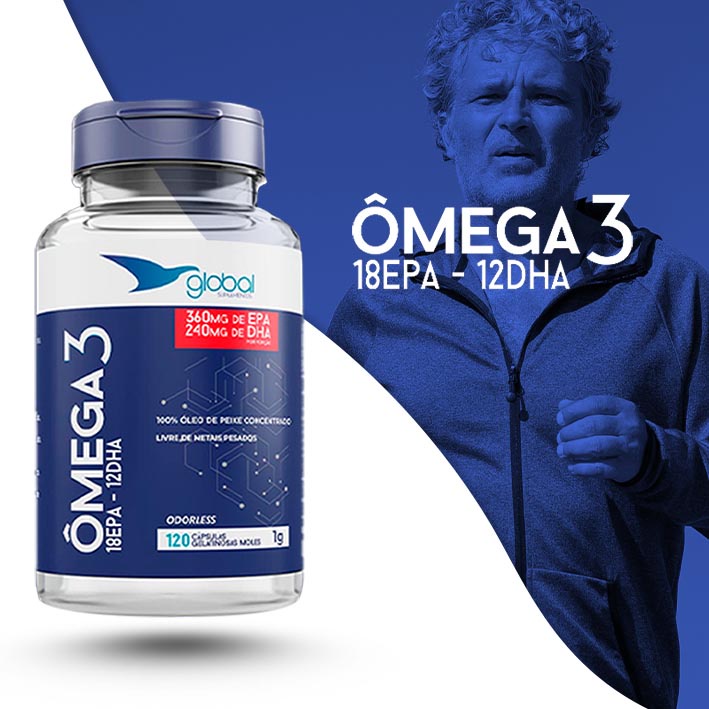Ômega 3 18EPA/12DHA Global Suplementos - 120 cápsulas | Shopee Brasil