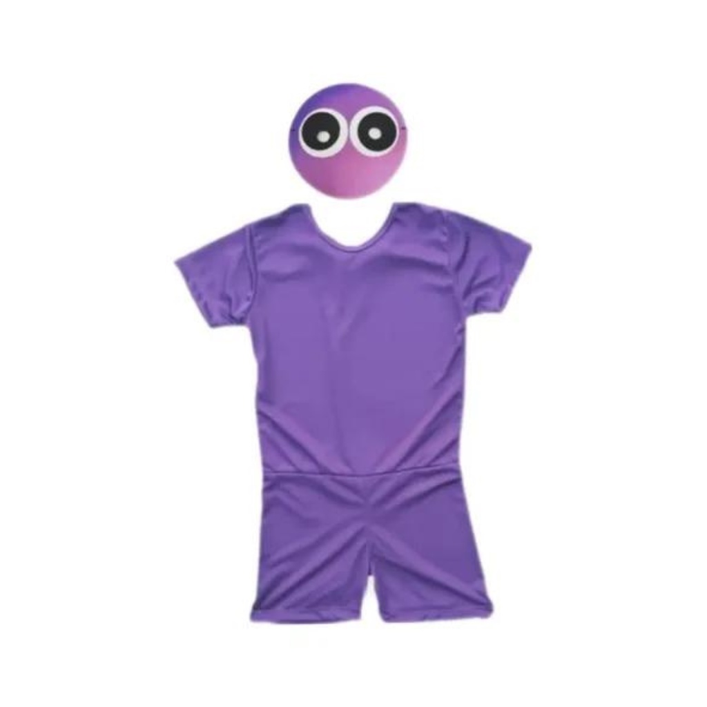 Fantasia Purple Roxo Rainbow Friends Roblox Infantil P/entrega | Shopee ...