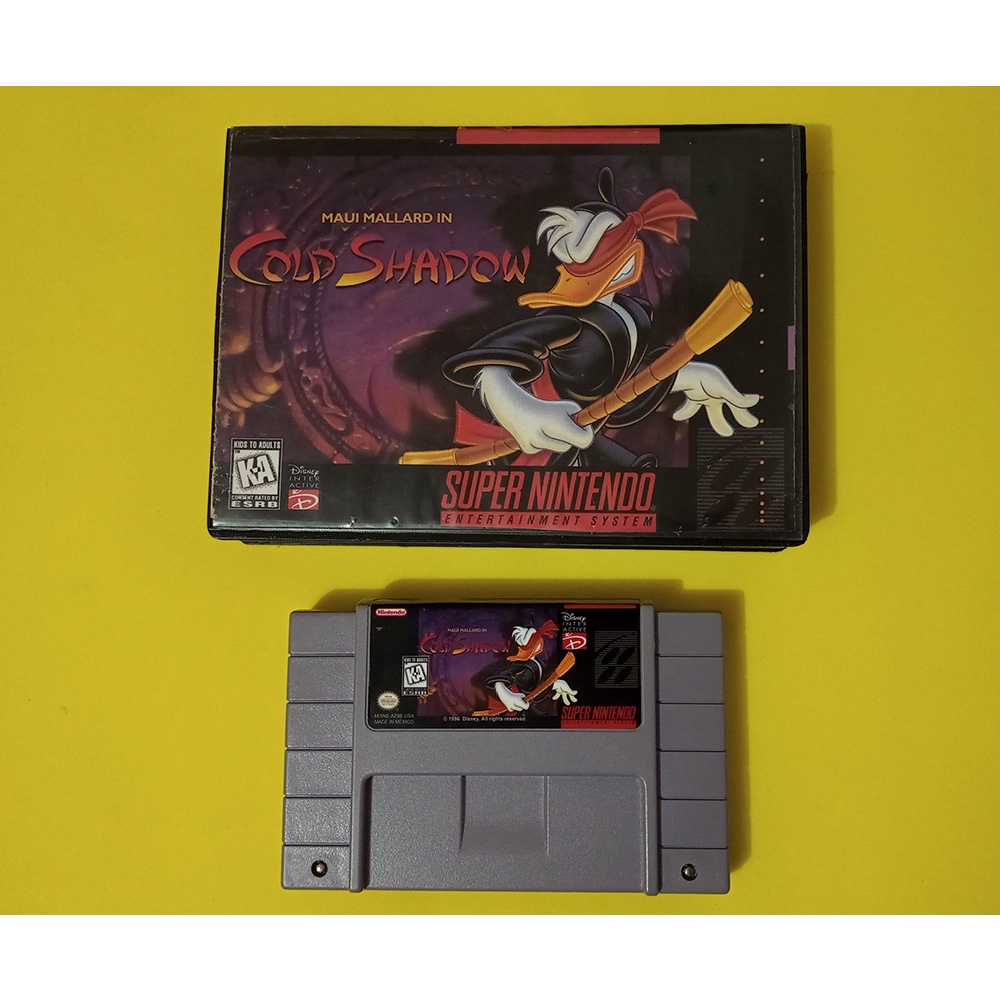 Maui Mallard In Cold Shadow (Original relabel - Super Nintendo - SNES ...