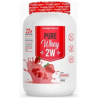 Suplemento Whey Pure 2w Puretech 900g Concentrado e Isolado | Shopee Brasil