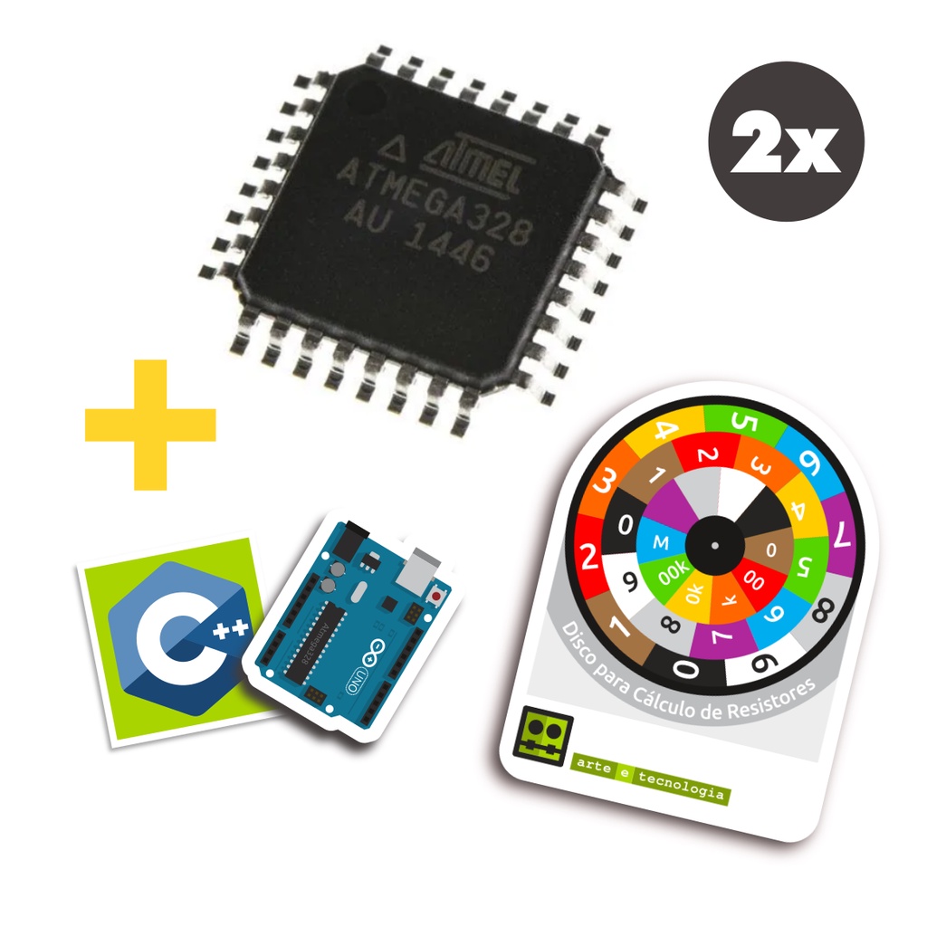 2 Microcontrolador Atmega328 328p Smd Atmega328p-au | Shopee Brasil