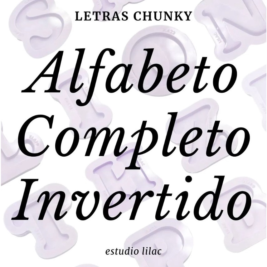 Kit Alfabeto Chunky Invertido Completo | Shopee Brasil