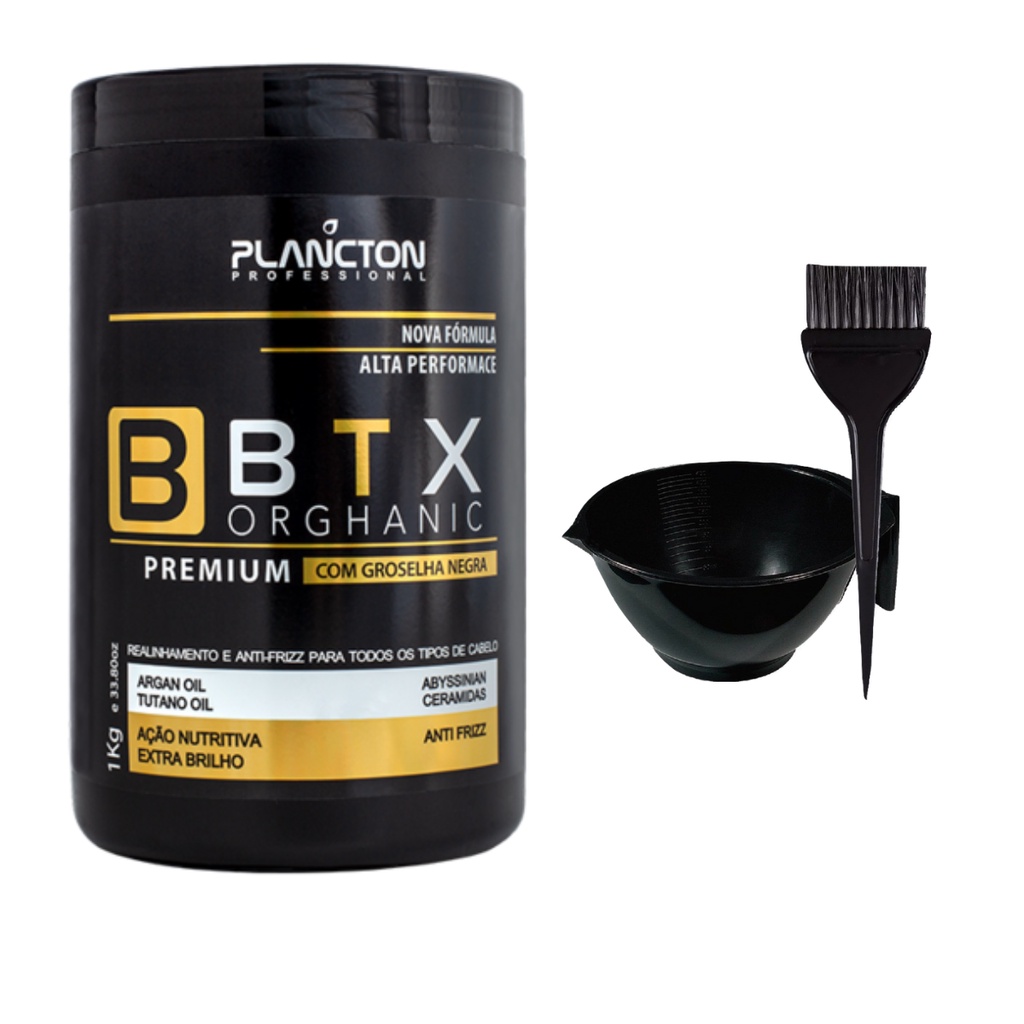 Premium Botox Btx Orghanic Plancton 1Kg Creme Desembaraça Realinhamento ...