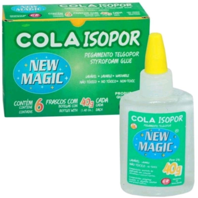 COLA ISOPOR 40g - New Magic | Shopee Brasil