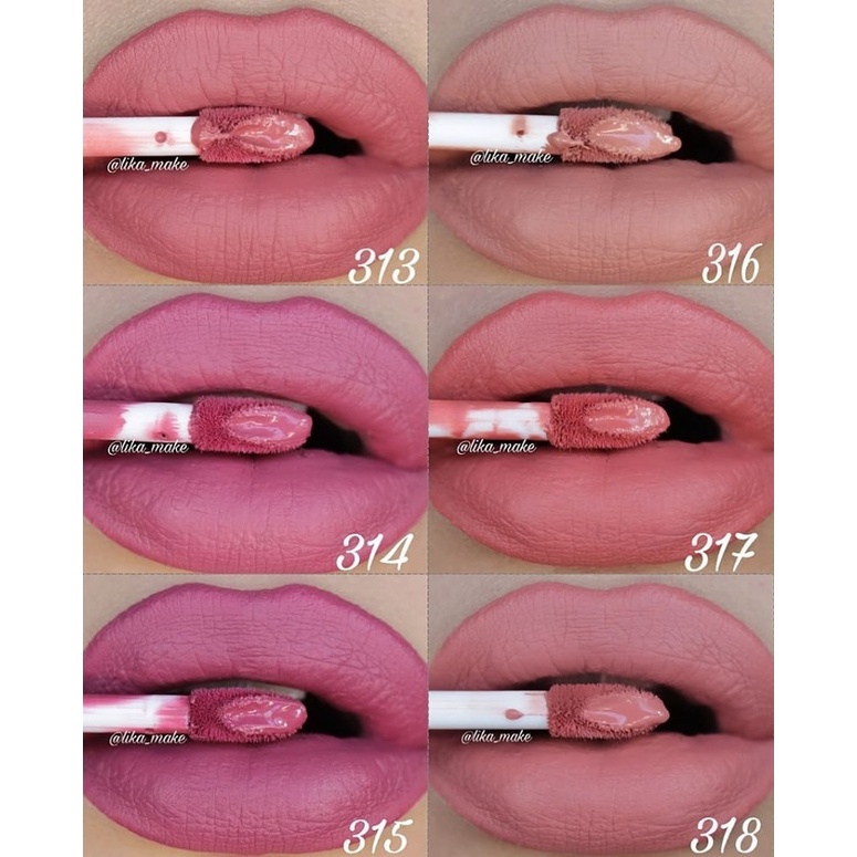 Kit 6 Batons Líquido Matte Nude Tons de Boca Escolha as Cores 12horas ...