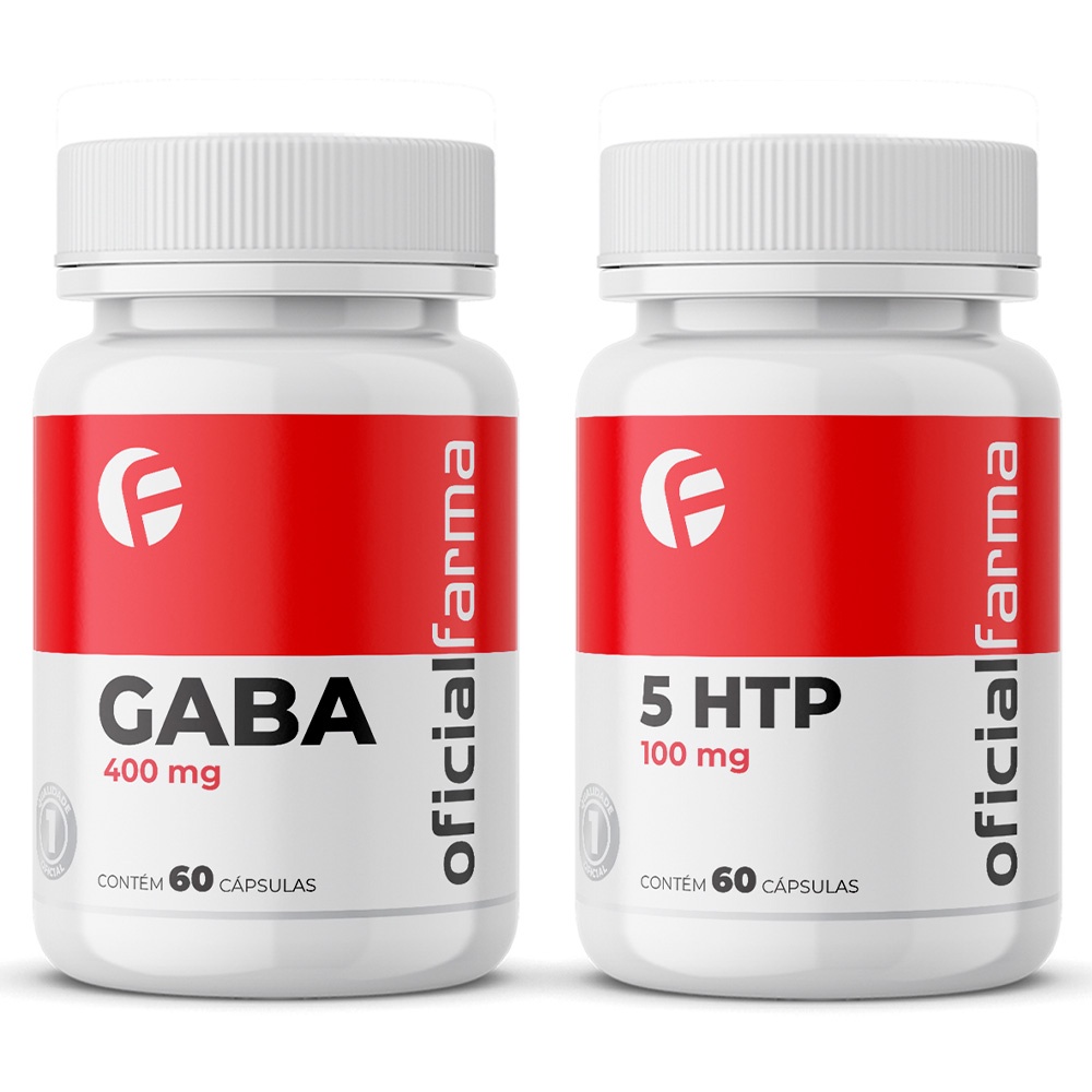 Gaba 400mg 60 Cápsulas + 5 Htp 100mg 60 Cápsulas (Grifonia Simplicifolia) | Shopee Brasil