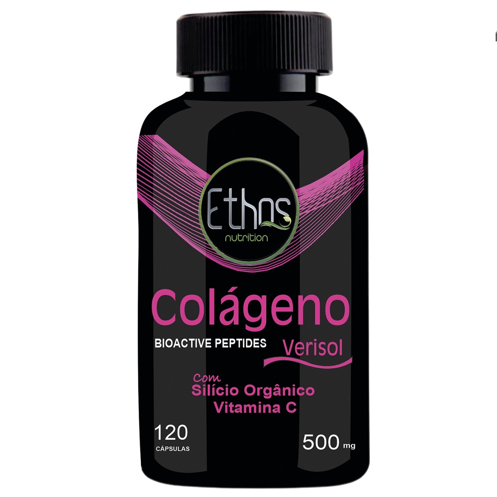 Colágeno Verisol com Silício Orgânico 120 Cápsulas - Ethos Nutrition ...