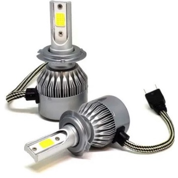 KIT LED LÂMPADAS H1 H3 H4 H7 H8 H9 H11 H27 HB3 HB4 - FAROL - MILHA - C6 7200 lumens | Shopee Brasil