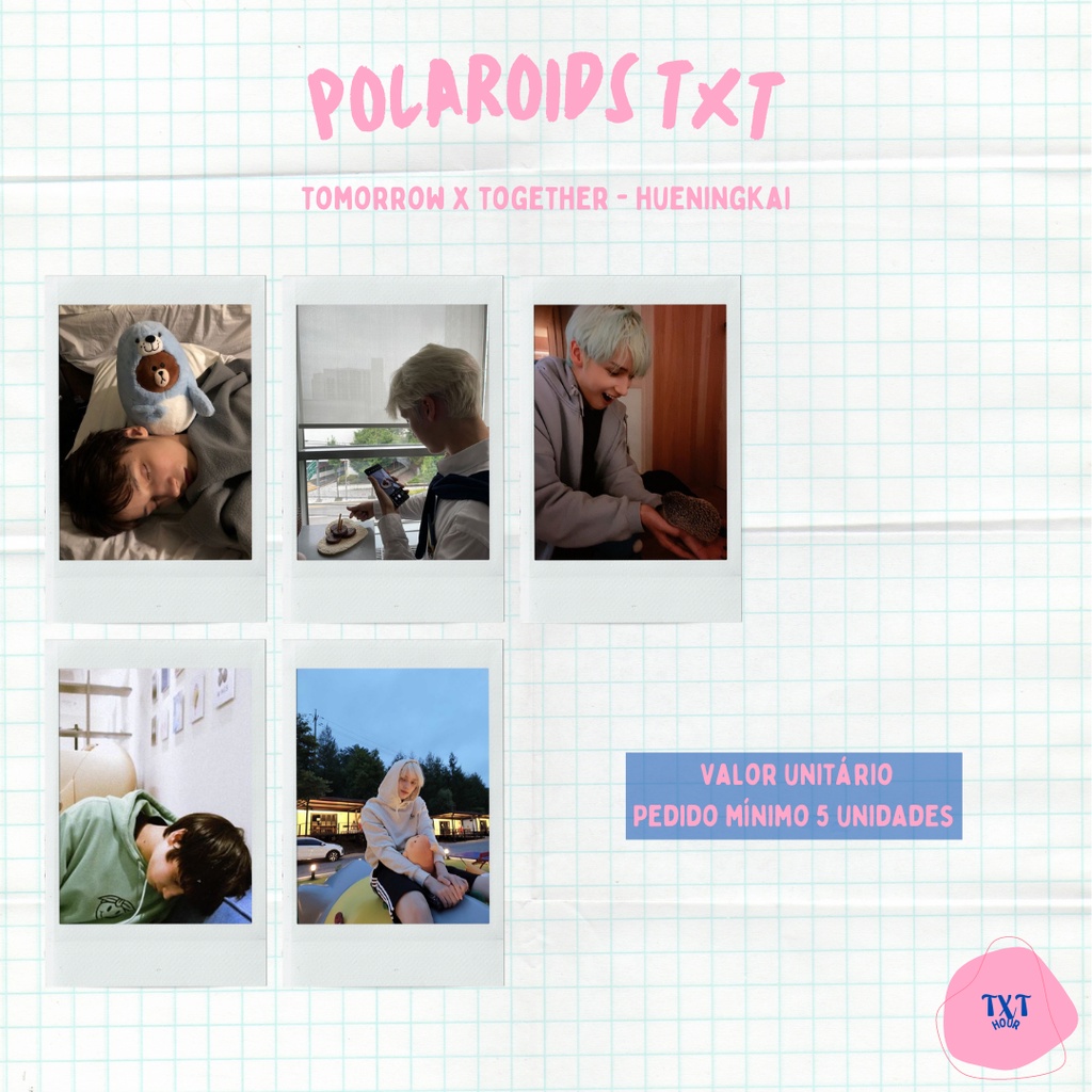 POLAROID TXT (TOMORROW X TOGETHER) HUENINGKAI | kpop fanmade | Shopee ...