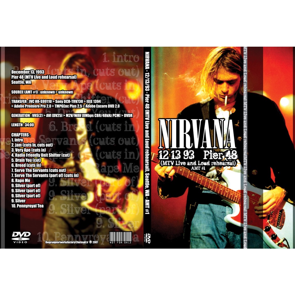 Banda Nirvana 2 dvds bootlegs raros grunge | Shopee Brasil