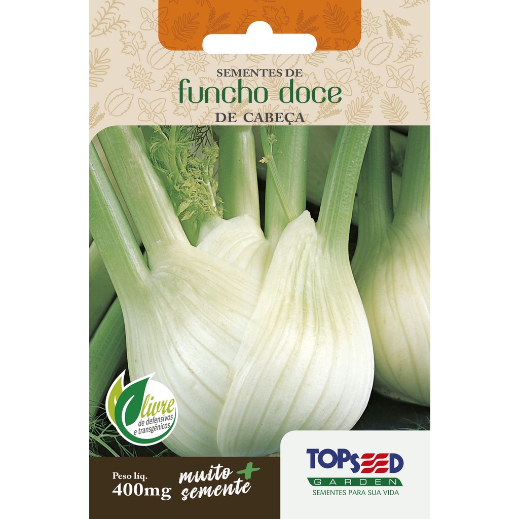 Sementes de Funcho Doce de Cabeça 400mg Garden | Shopee Brasil
